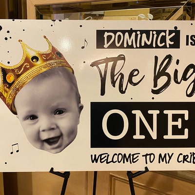 Big One Welcome Party Sign Big One First Birthday Sign Big - Etsy