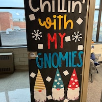 Winter Yeti Decor Classroom Bulletin Board Yeti Themed Door Set Winter ...