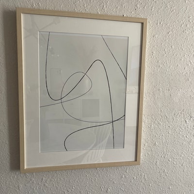 Continuous Line Art Simple Line Art Abstract Line Drawing Poster Earth ...