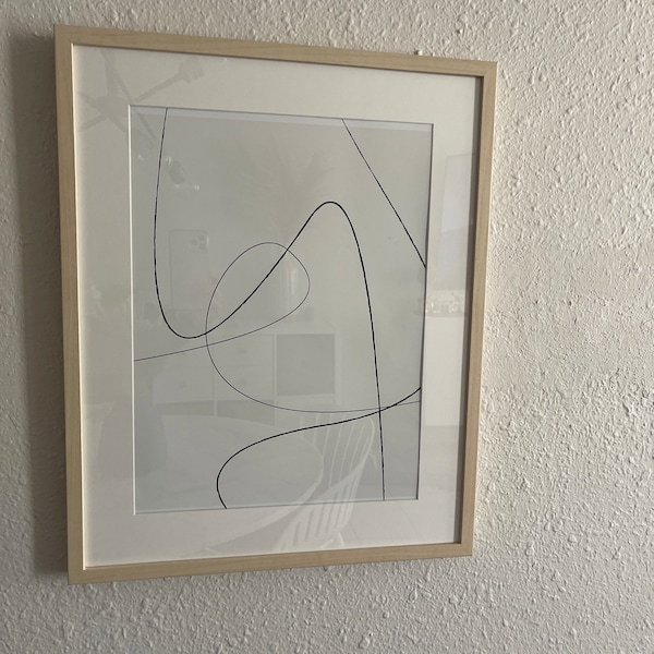 Continuous Line Art - Simple Line Art - Abstract Line Drawing Poster ...