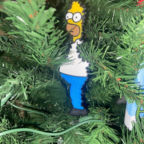 Homer Simpson Hanging Christmas Tree Decoration - the Simpsons Bush ...