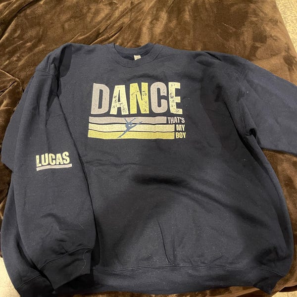 Custom Dance Sweatshirt, Dance Shirts, Dance Competition Sweatshirt ...