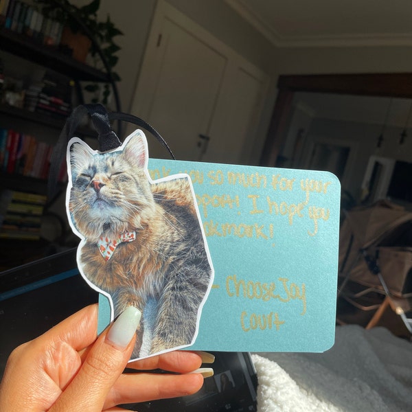 Personalized Dog Bookmark | Cat Bookmark | Cat Mom | Pet Bookmark ...