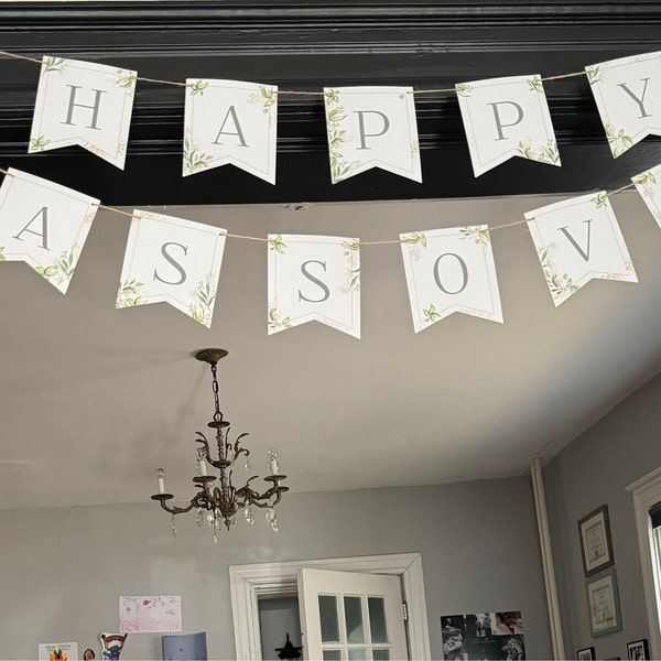 Welcome Home Banner, PRINTABLE, Greenery Homecoming Banner ...