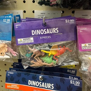 8pc Miniature Dinosaurs / Micro Mini Dinos Crafting Terrarium Diorama ...