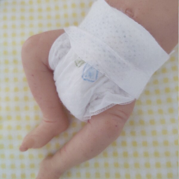 Mini Diapers for Reborn Mini Ooak Silicone Baby Doll 7-12" Micro ...