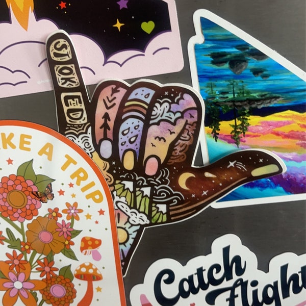 STOKED // Weatherproof Outdoor Sticker // Vinyl 4" - Nature, Exploring ...