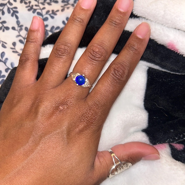 14K Gold Mood Ring, Dainty Ring for Women, Feeling Stone Ring, Colorful ...