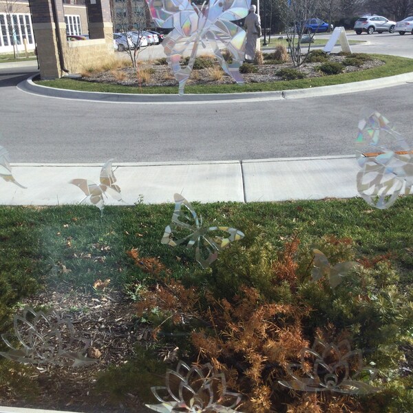 Lotus Flower Window Gems Static Window Clings Alert Birds to Windows ...