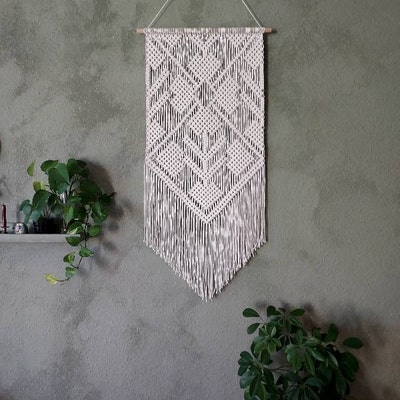 TABLE RUNNER Pattern Macrame Tutorial lamoli DIY Macrame Boho Pdf Pattern, Instruction and Knot ...
