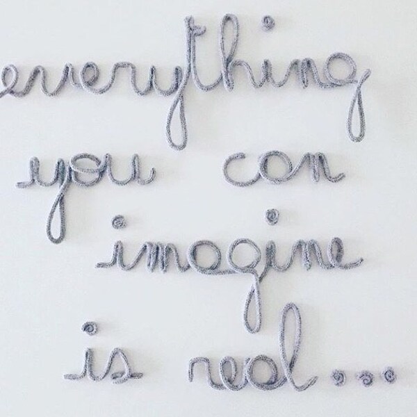 Wire Letters Covered With Wool Knitting. - Etsy