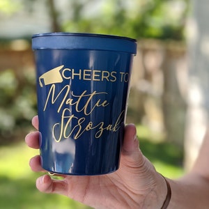 Graduation Cap Cups, Graduation Tassel, Printed Party Cups, Party ...