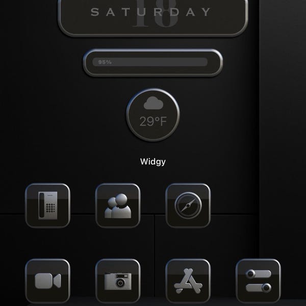 AMETAL Theme App Icon Set, Custom Icons for iPhone and Android Home ...