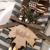 Maple Leaves Place Cards Thanksgiving Place Cards Laser Cut Leaves ...