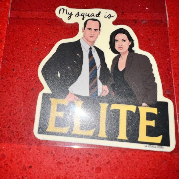 Bensler SVU My Squad is Elite Vinyl Sticker | Law & Order Special ...