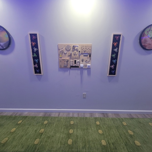 Fidget Spinner Sensory, Sensory Board for Autism, Sensory Wall Panel - Etsy