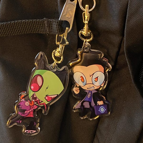 Invader Zim Dib Membrane Acrylic Epoxy Keychain - Etsy