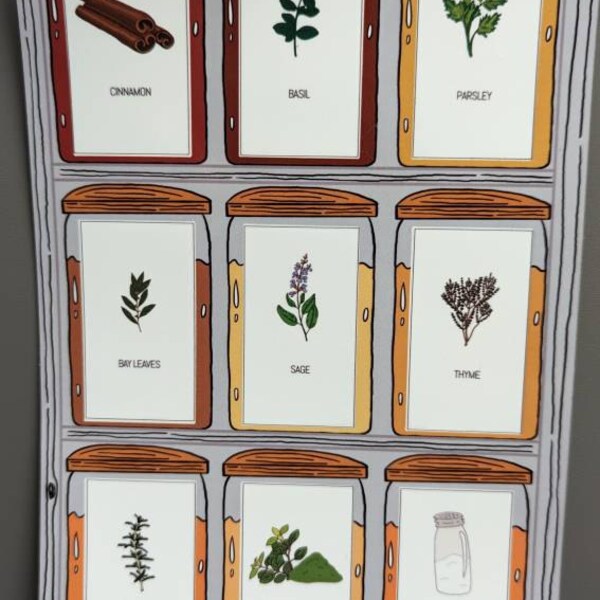 Modern, Hand-drawn, Seasoning Labels - Water Resistant - Etsy