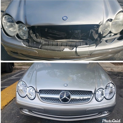 2003 2004 2005 2006 AMG Style Grille All-black With Chrome Star Factory ...