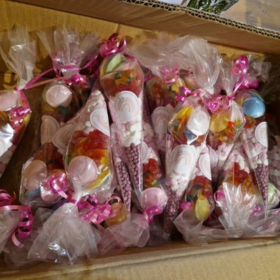 Pre-filled Sweet Cones , Santa Faces, Stocking Filler, Favours ...
