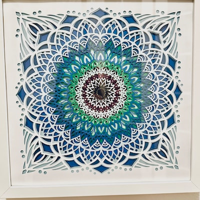 Mandala 4 Papercut 3D Svg Layered Shadowbox Template, Includes SVG, DXF ...