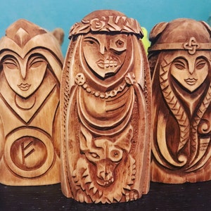 Goibniu God Satuette Made From Linden. Goibniu / Gaibhne Irish - Etsy