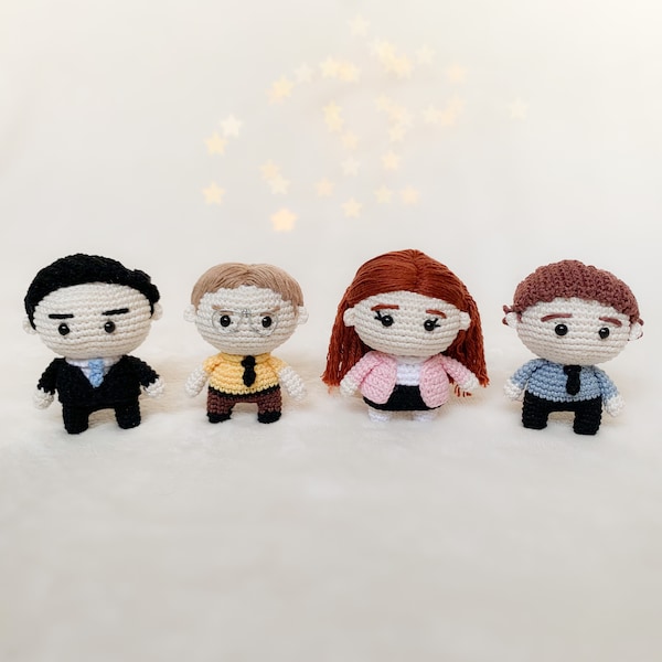 PATTERN BUNDLE: the Office Main Cast Collection, Crochet Dolls ...