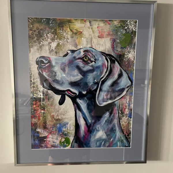 Black German Shorthair Pointer Gsp Print - Etsy