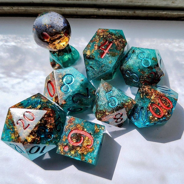 Channel Divinity 7 Piece D&D Dice Set - Etsy