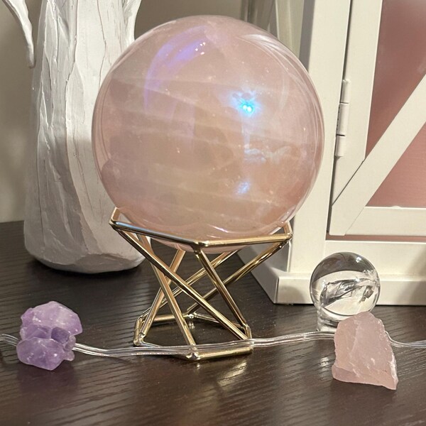 Modern 3 Ball Silver Sphere Holder, Multiple Sphere Stand. - Etsy