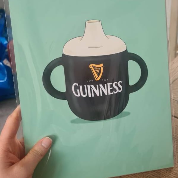 Baby Guinness Wall Art - Ireland - Guinness Challenge - Colour ...