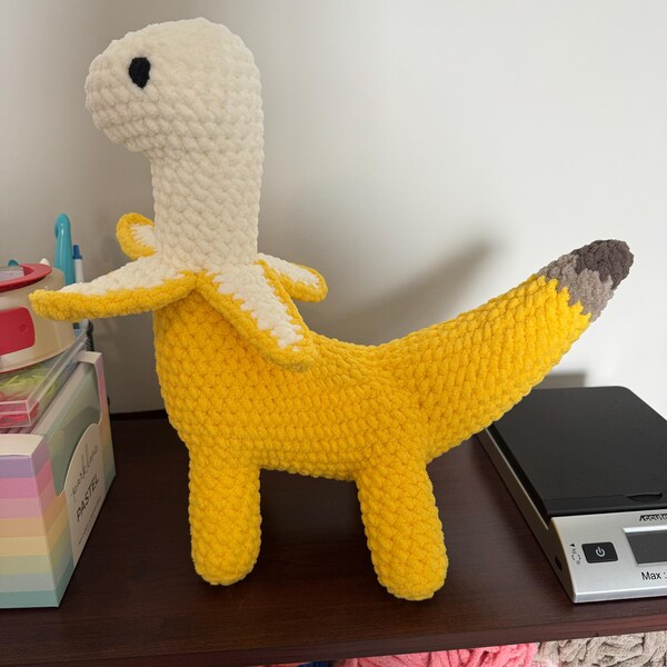 Bananasaurus Dinosaur NO SEW Crochet Pattern - Etsy