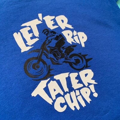 Dirt Bike Svg Clipart Motocross Svg Let Er Rip Tater Chip Iron on Print ...