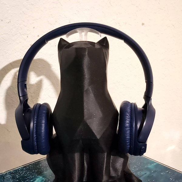 Cute Cat Headphone Stand - Cat Headset Holder - Kawaii Desk Decor - Cat ...