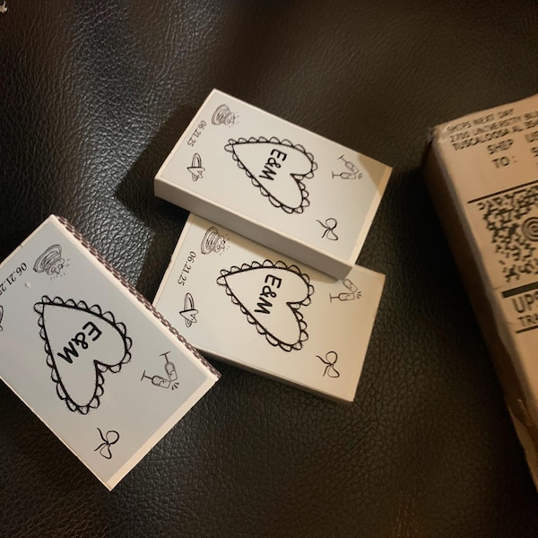 Bulk Custom Matchboxes, Custom Sketch Match Box, Custom Matchbook Art ...