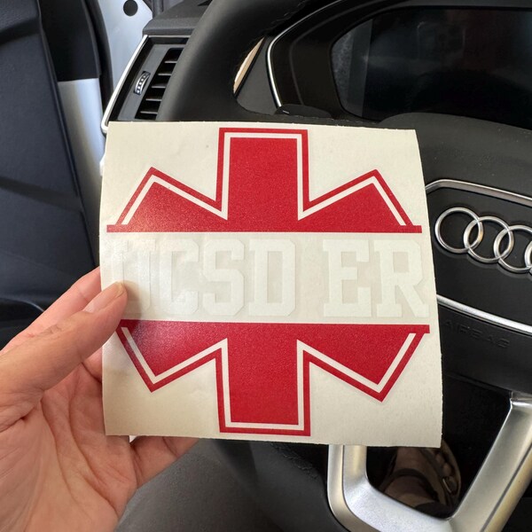 Custom Emergency Medic Decal, EMS Decal, Paramedic Sticker, EMT Vinyl ...