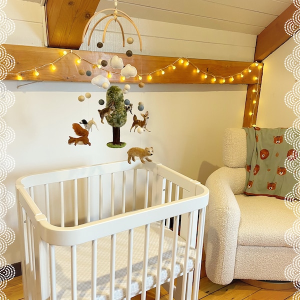 Arcs Wooden Mobile, Hanger Mobile, Frame Mobile, Nursery Decor, Crib ...