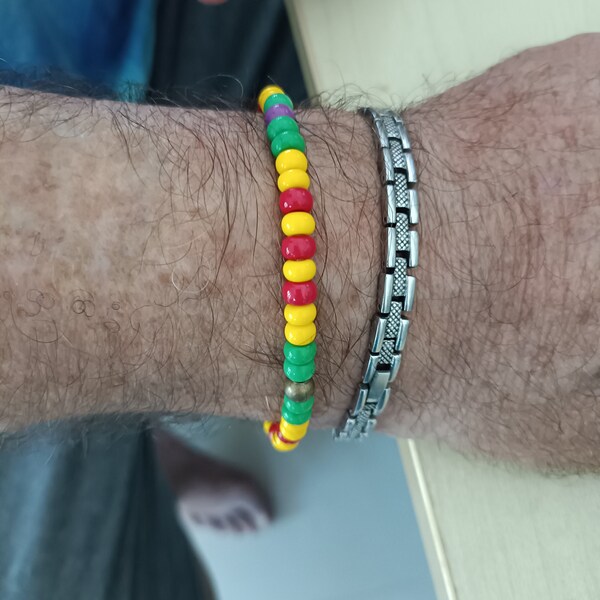 Afghanistan Service Ribbon Memorial Necklace _ Style 1 ( 1 Round Black ...