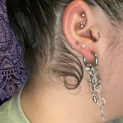 Skull Earrings Hypoallergenic Goth Grunge Punk Alt Chunky Star Y2k ...