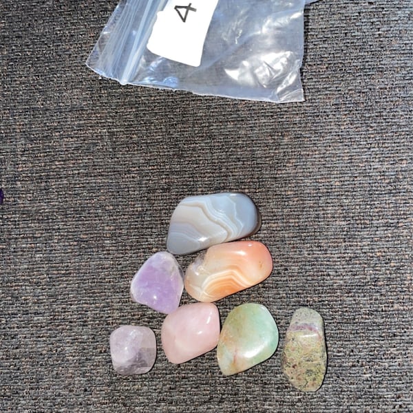 Assorted Tumbled Stones 0.5 in and 1 in BIG From 2oz Wholesale Bulk Lot ...