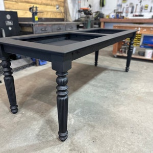 Set of 4 Farmhouse Wood Table Legs Kitchen Island Legs Dinner Table ...