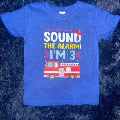 Sound the Alarm I'm 3 PNG SVG JPG Dxf Cute File Instant Download Design ...