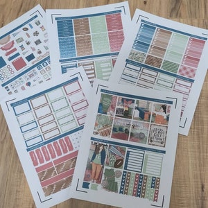 Printable Stickers Happy Planner Dashboard Layout Weekly Sticker Kit ...