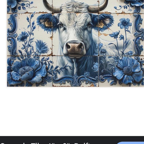 Delft Blue Macaron, Delft Blue Tile, Tile, Delft Blue Tiles, Delft Blue ...