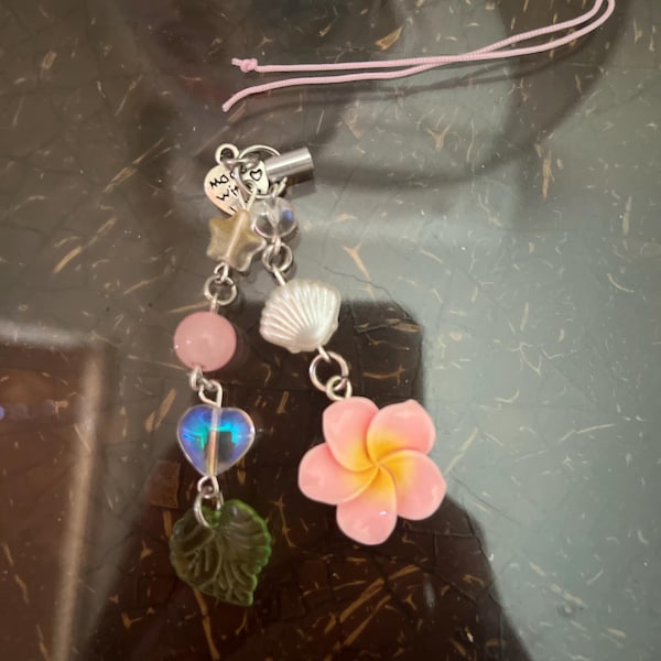 Tropical 2000s Summer Hibiscus Phone Charms, Cute Beach Themed Unique ...