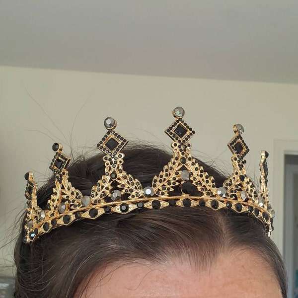 Rose Gold Bridal Tiara Crystal Birthday Wedding Gift Diadem Tiered ...