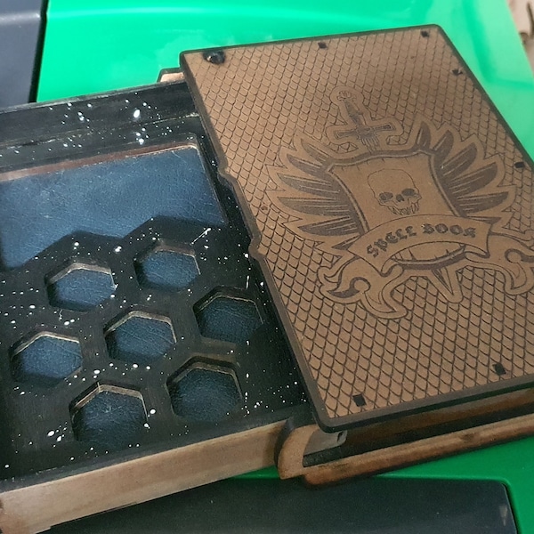 Laser Cut Slider Book SVG: Dice & Figurine Storage (digital Product) - Etsy