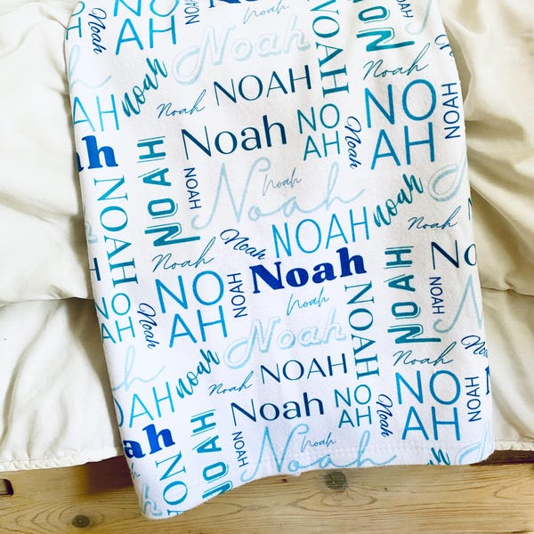 Custom Name Collage Personalized Wrapping Paper, Custom Name Wrapping ...