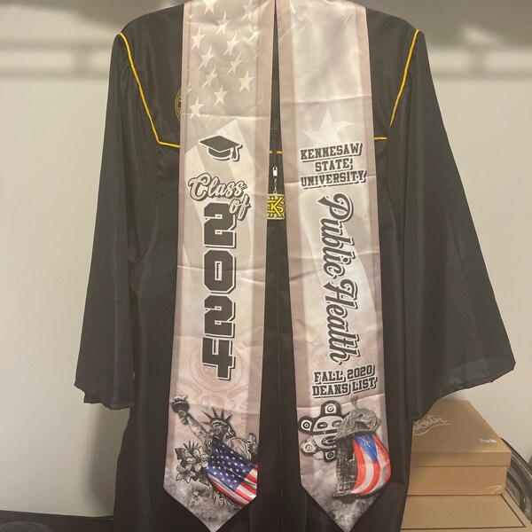 Personalized African Flag Graduation Sash 2025, African Graduation ...