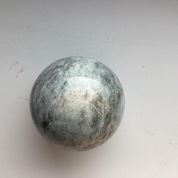 Blue Banded Agate Carnelian Sphere | 55MM | Large Polished Crystal ...